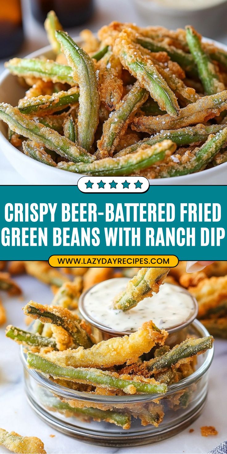 Crispy Fried Green Beans Recipe - LazyDayRecipes