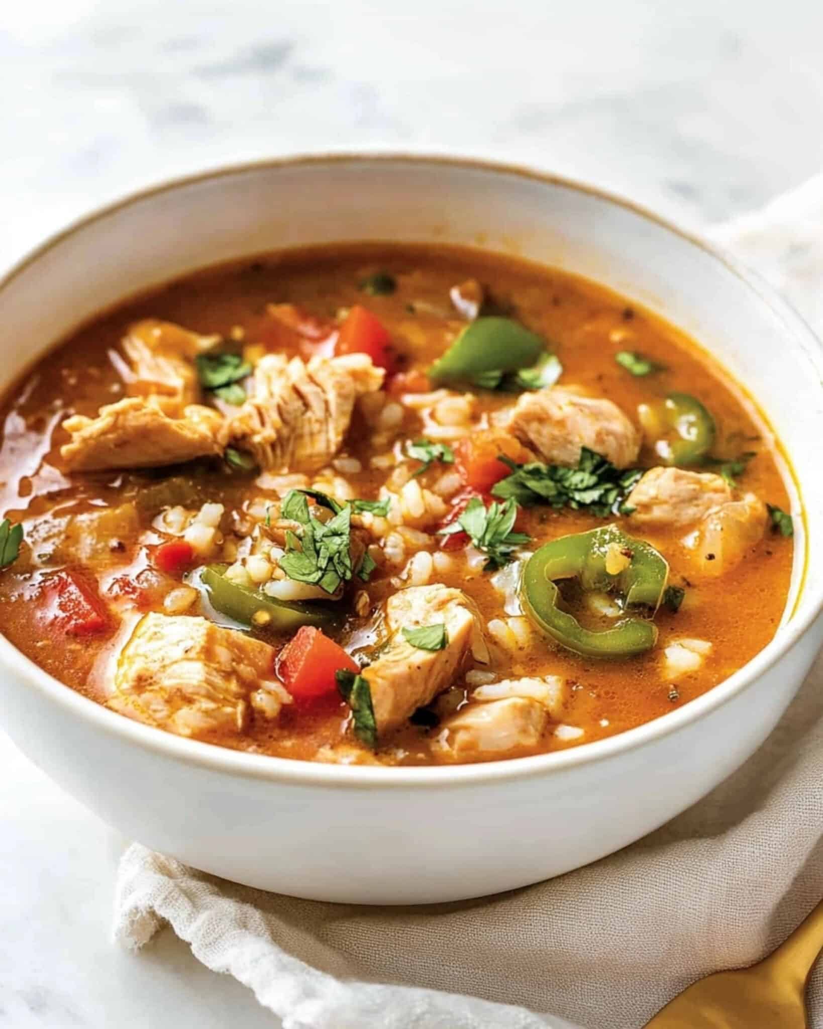 Chicken Sausage Gumbo Soup Recipe - LazyDayRecipes