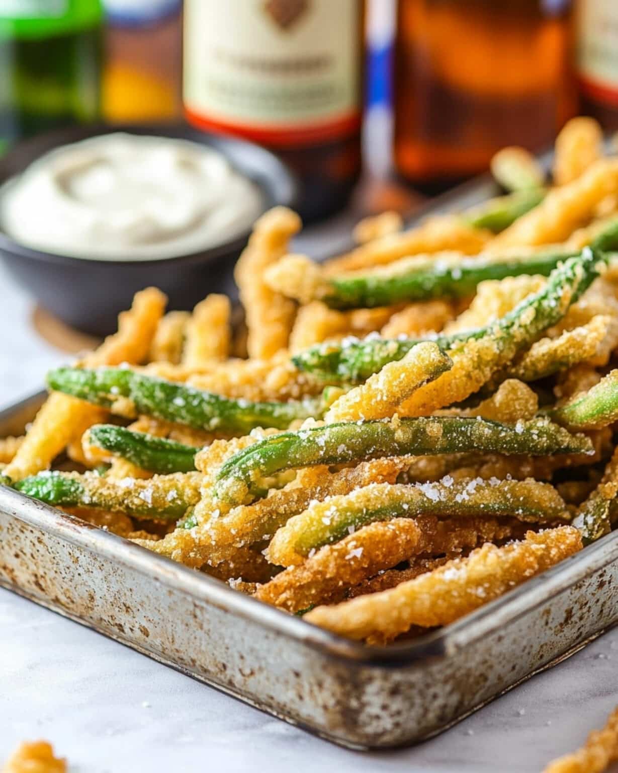 Crispy Fried Green Beans Recipe - LazyDayRecipes