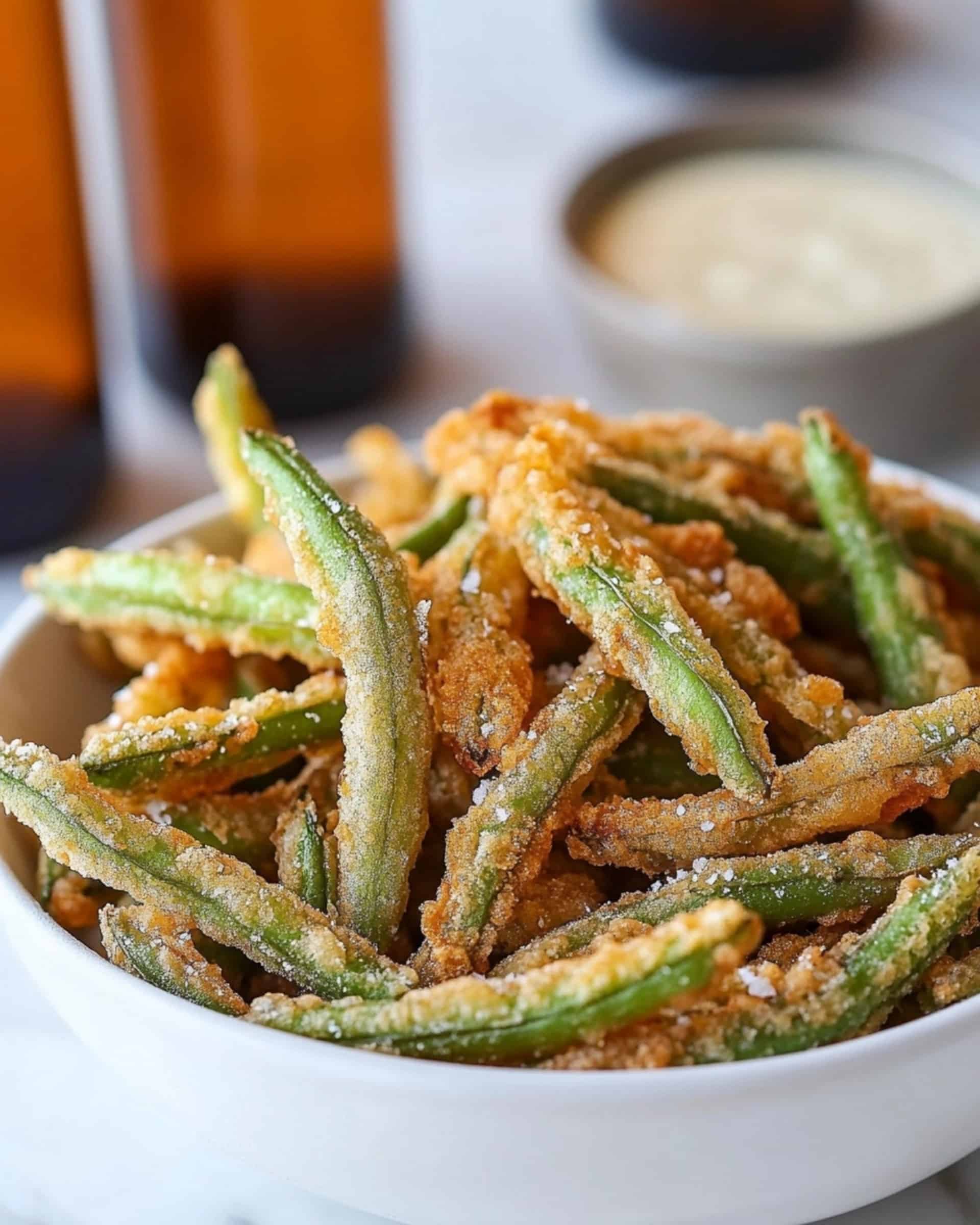 Crispy Fried Green Beans Recipe - LazyDayRecipes