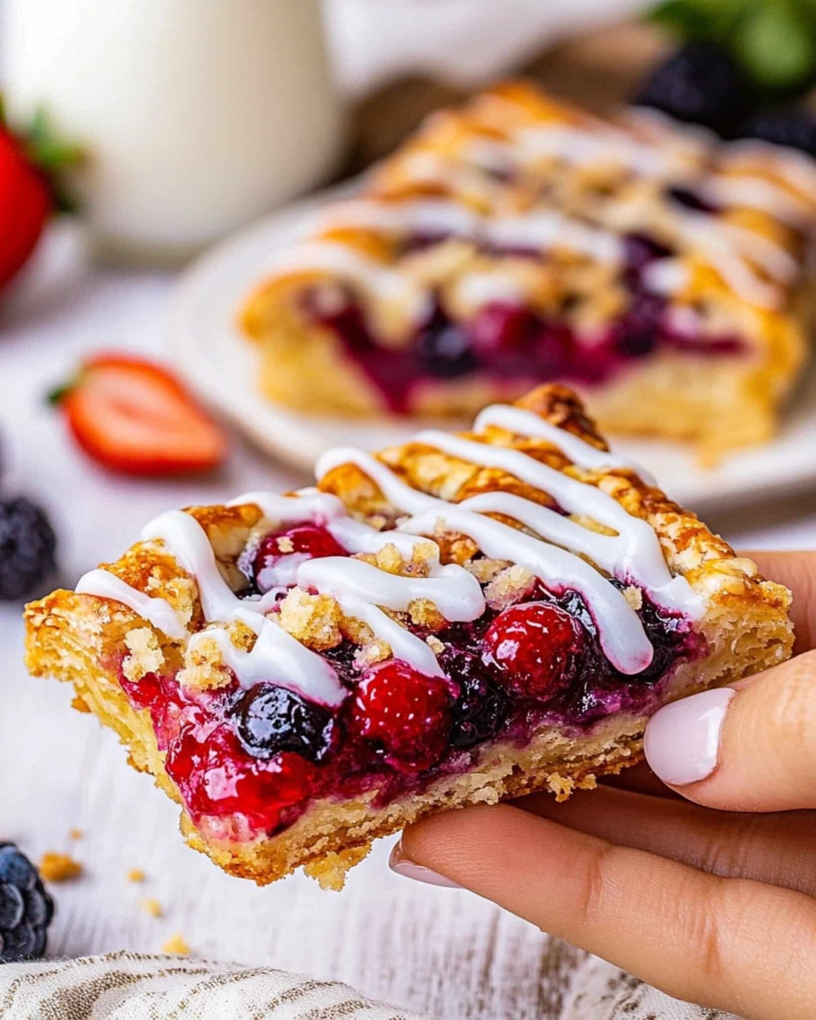 Easy Berry Danish with Cream Cheese Recipe - LazyDayRecipes