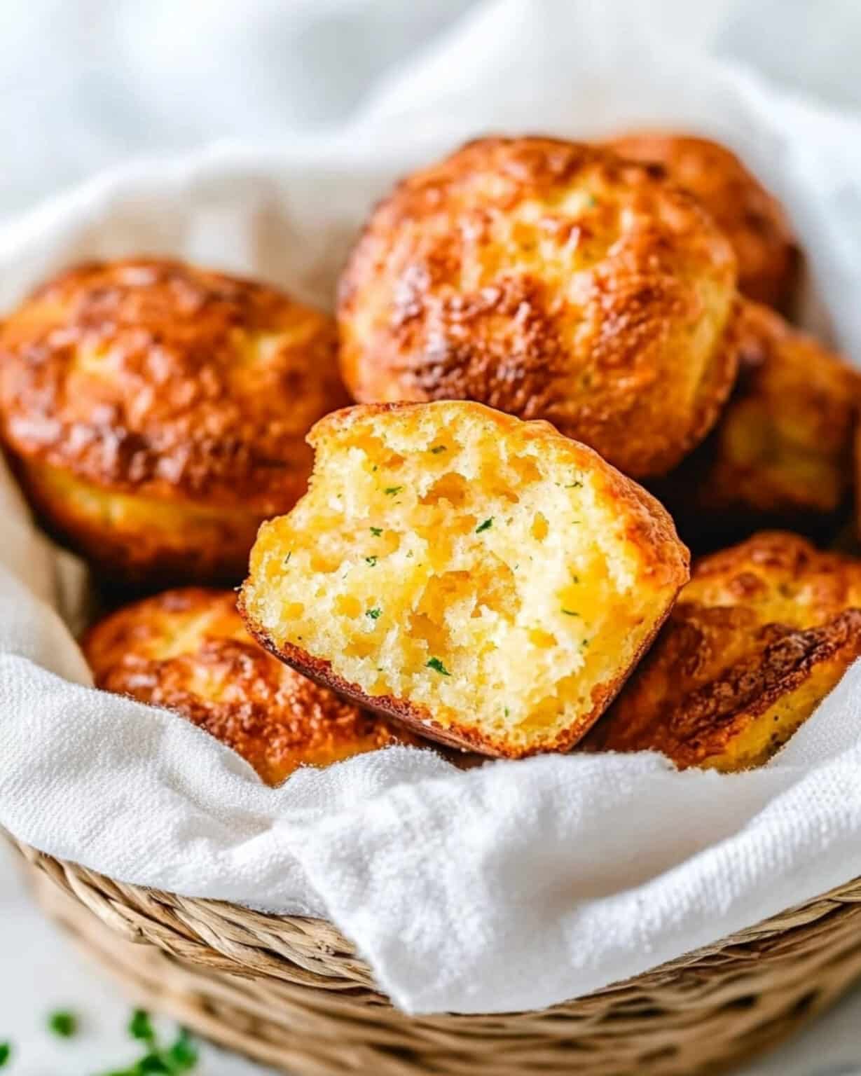 Easy Garlic Cheddar Cheese Muffins Recipe - LazyDayRecipes