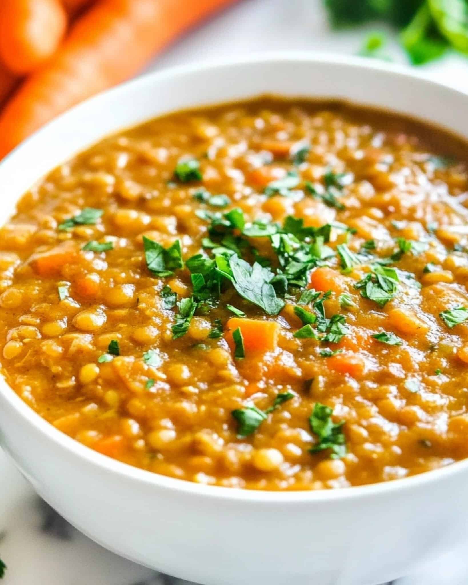 Hearty Homemade Lentil Soup Recipe - LazyDayRecipes