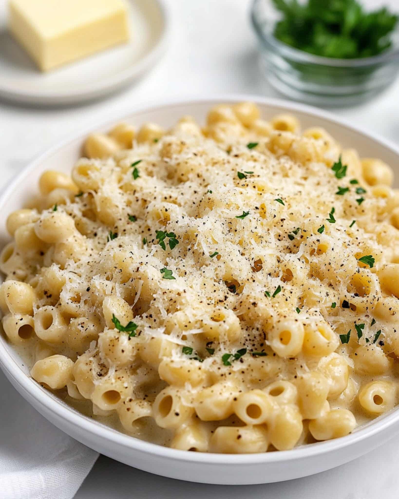 One-Pan Butter Parmesan Pasta Recipe - LazyDayRecipes