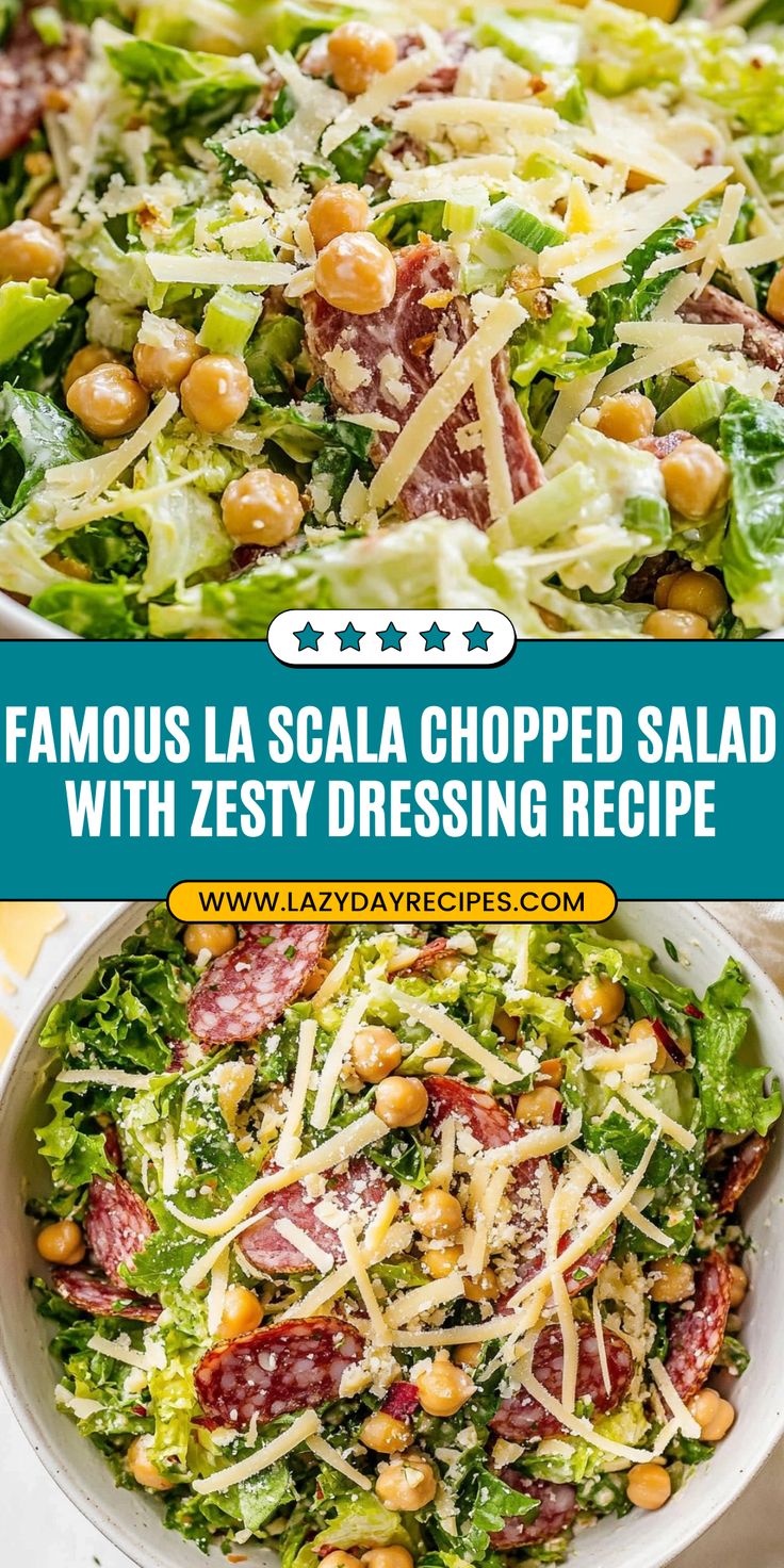 Famous La Scala Chopped Salad Recipe - LazyDayRecipes