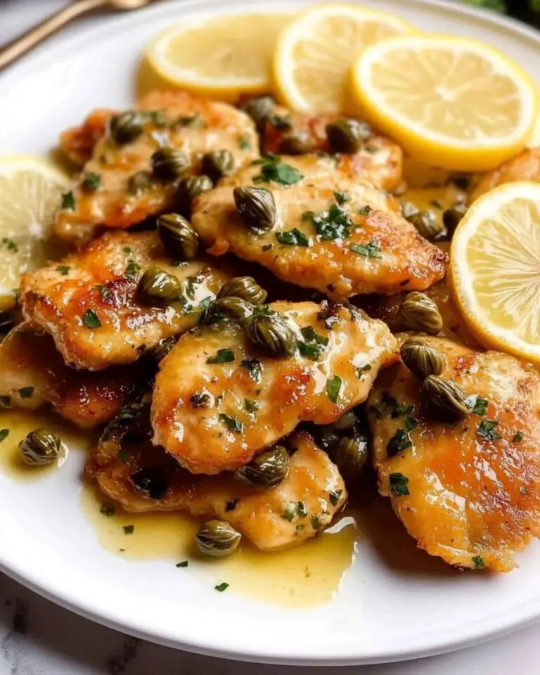 Chicken Piccata with Capers Recipe - LazyDayRecipes