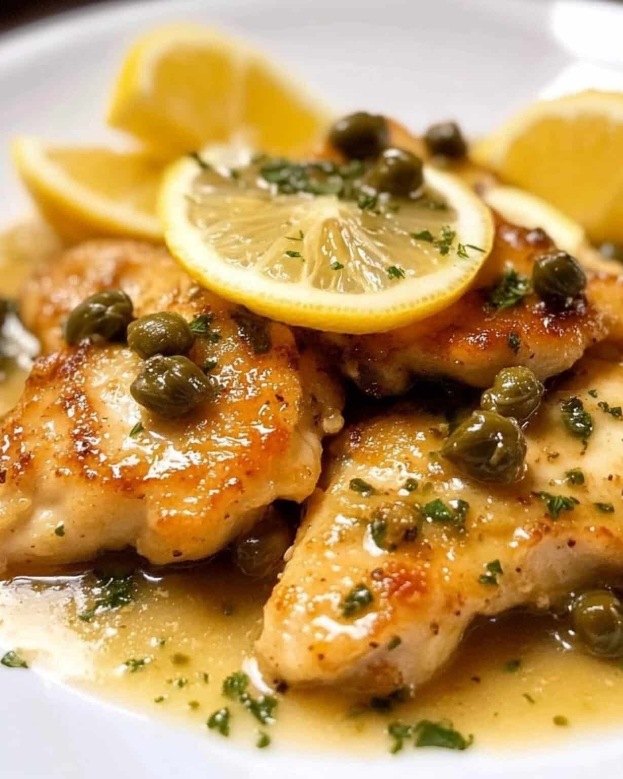 Chicken Piccata with Capers Recipe - LazyDayRecipes