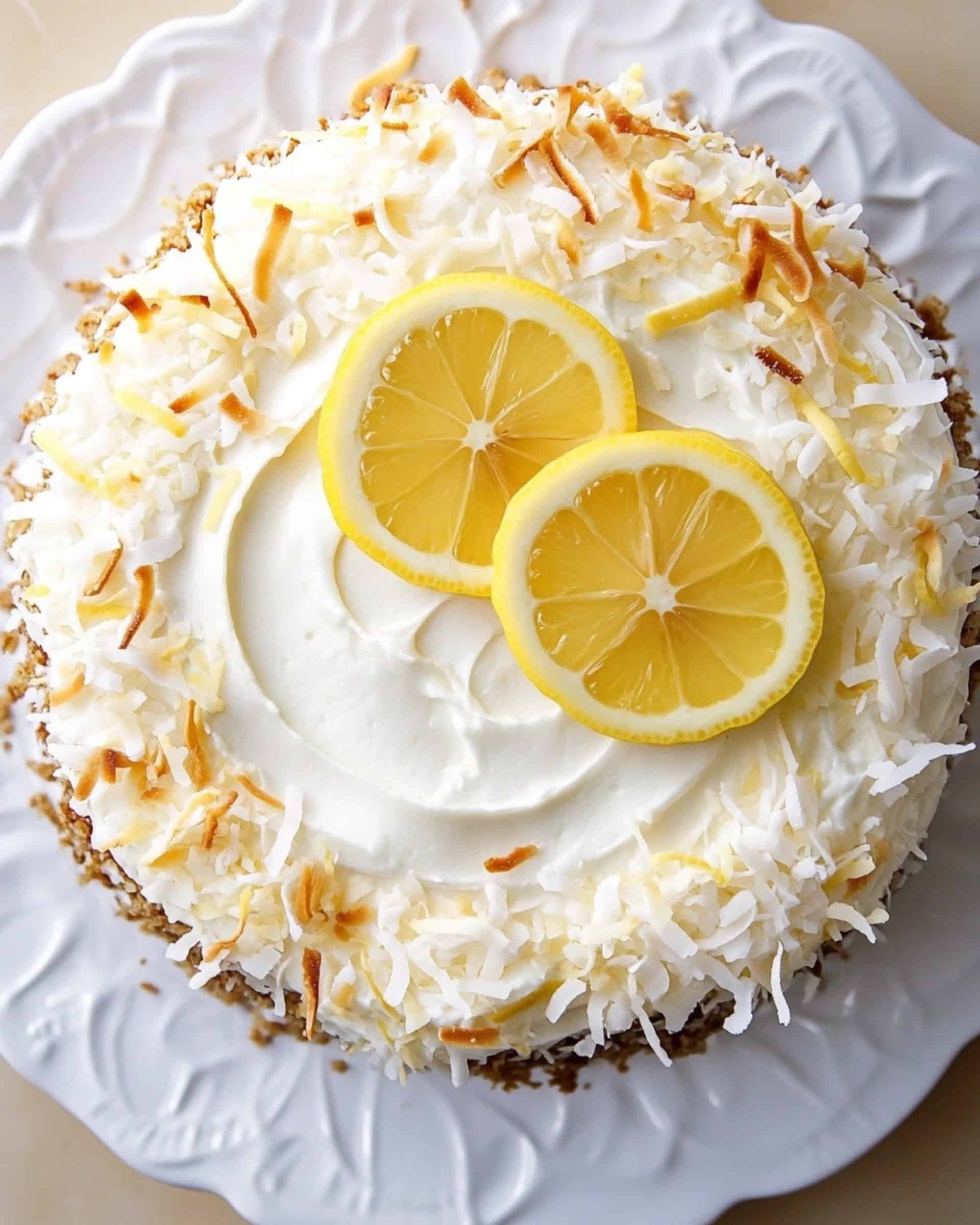 Luscious Lemon Coconut Cake Recipe - LazyDayRecipes