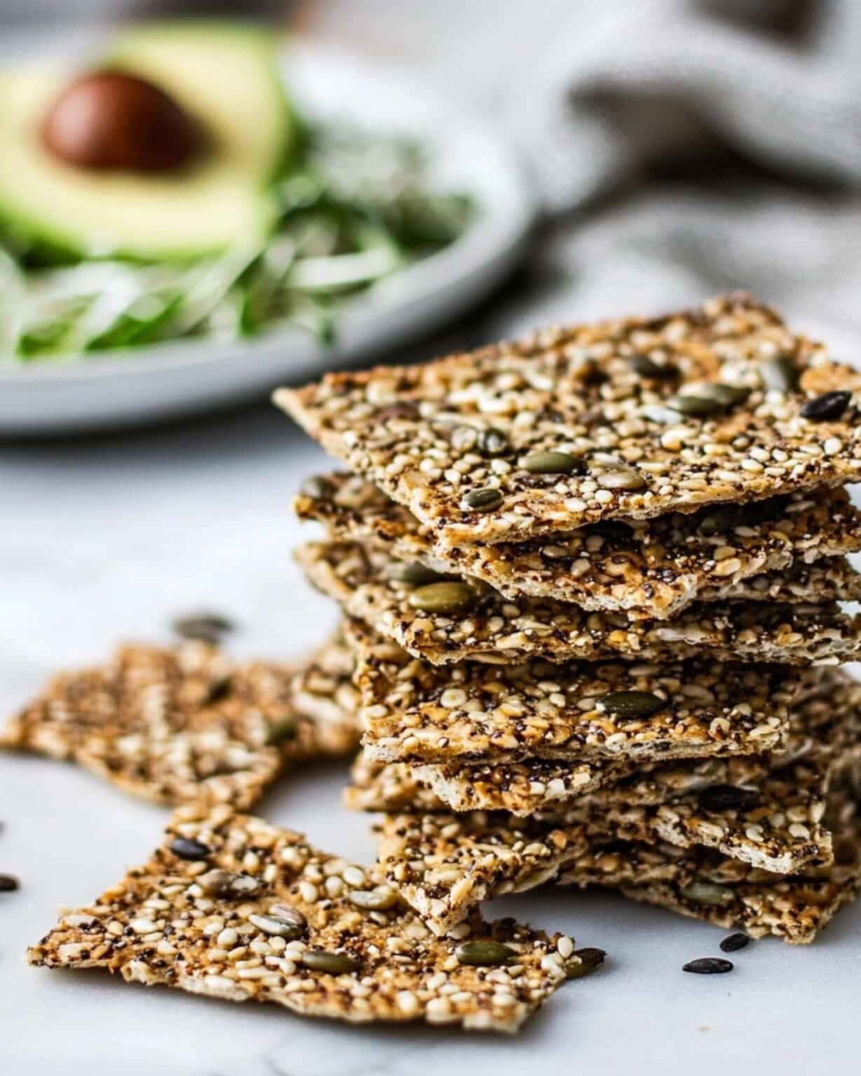 Rustic Seed Crackers Recipe - LazyDayRecipes