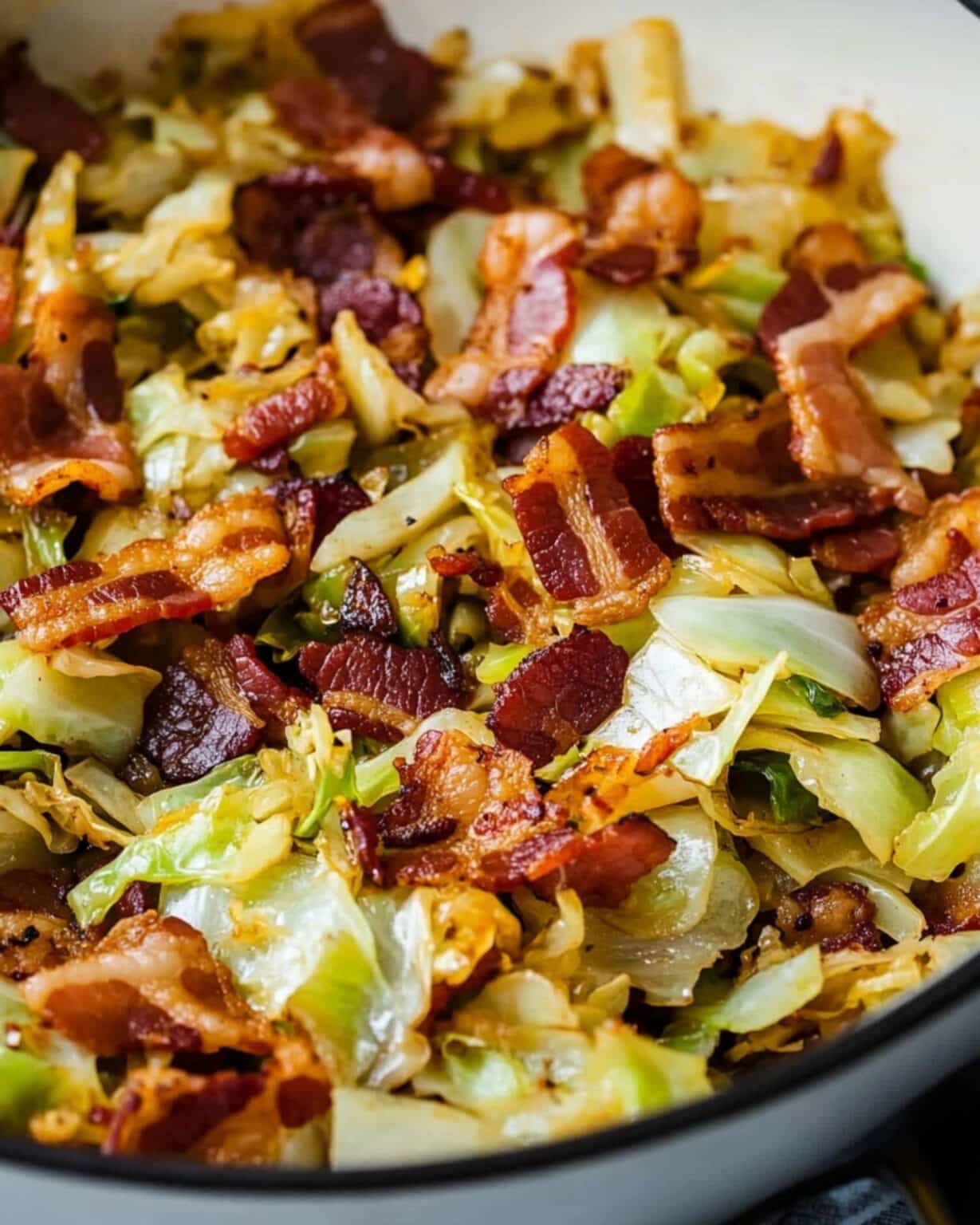 Easy Fried Cabbage Recipe - LazyDayRecipes