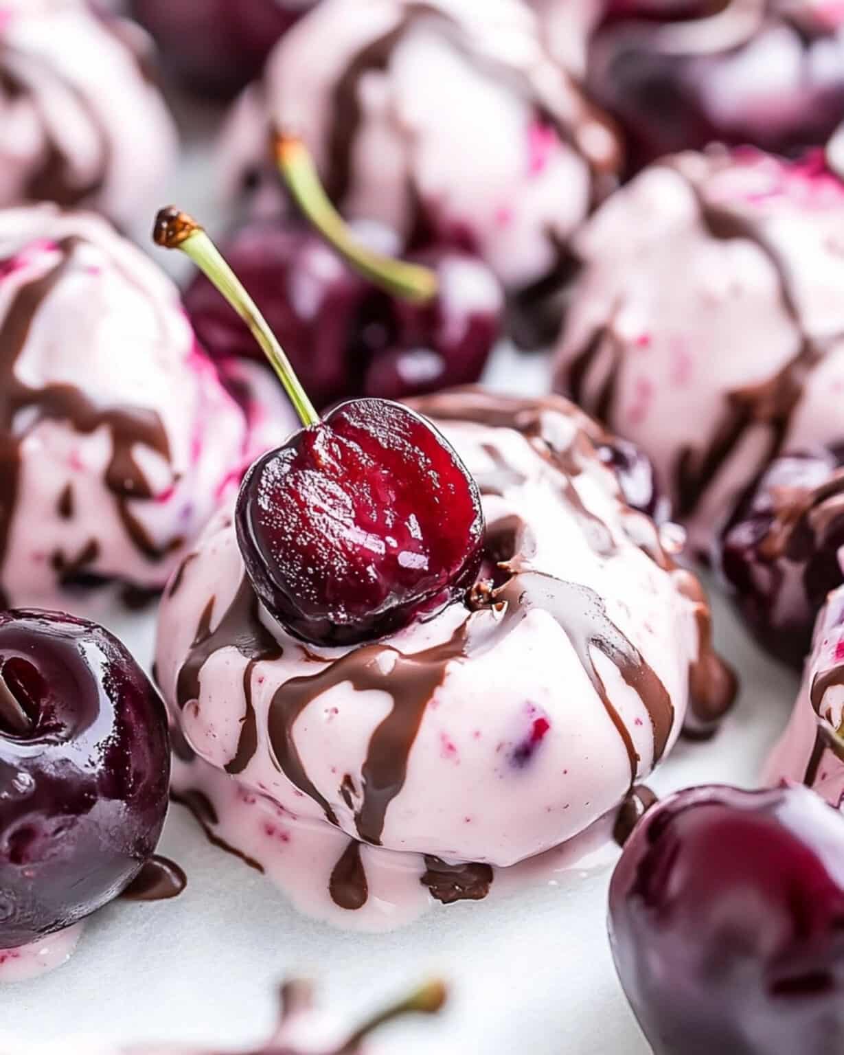 Frozen Cherry Yogurt Clusters Recipe - LazyDayRecipes