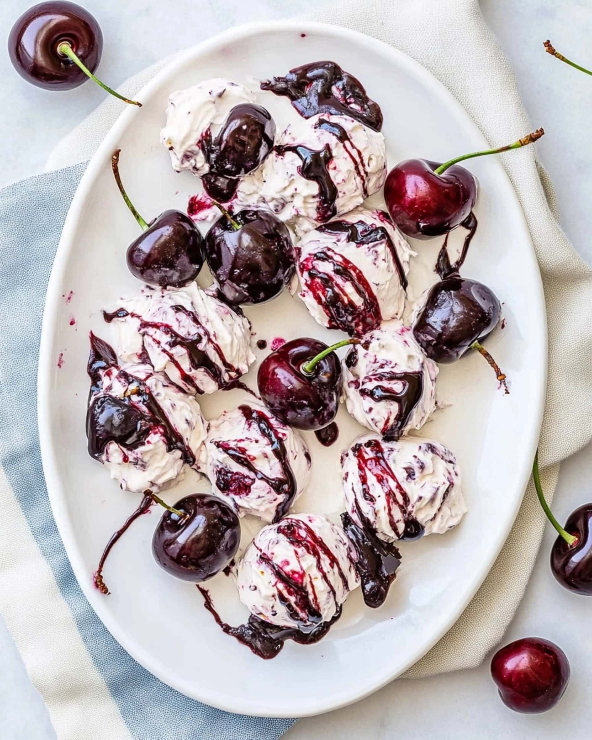 Frozen Cherry Yogurt Clusters Recipe - LazyDayRecipes