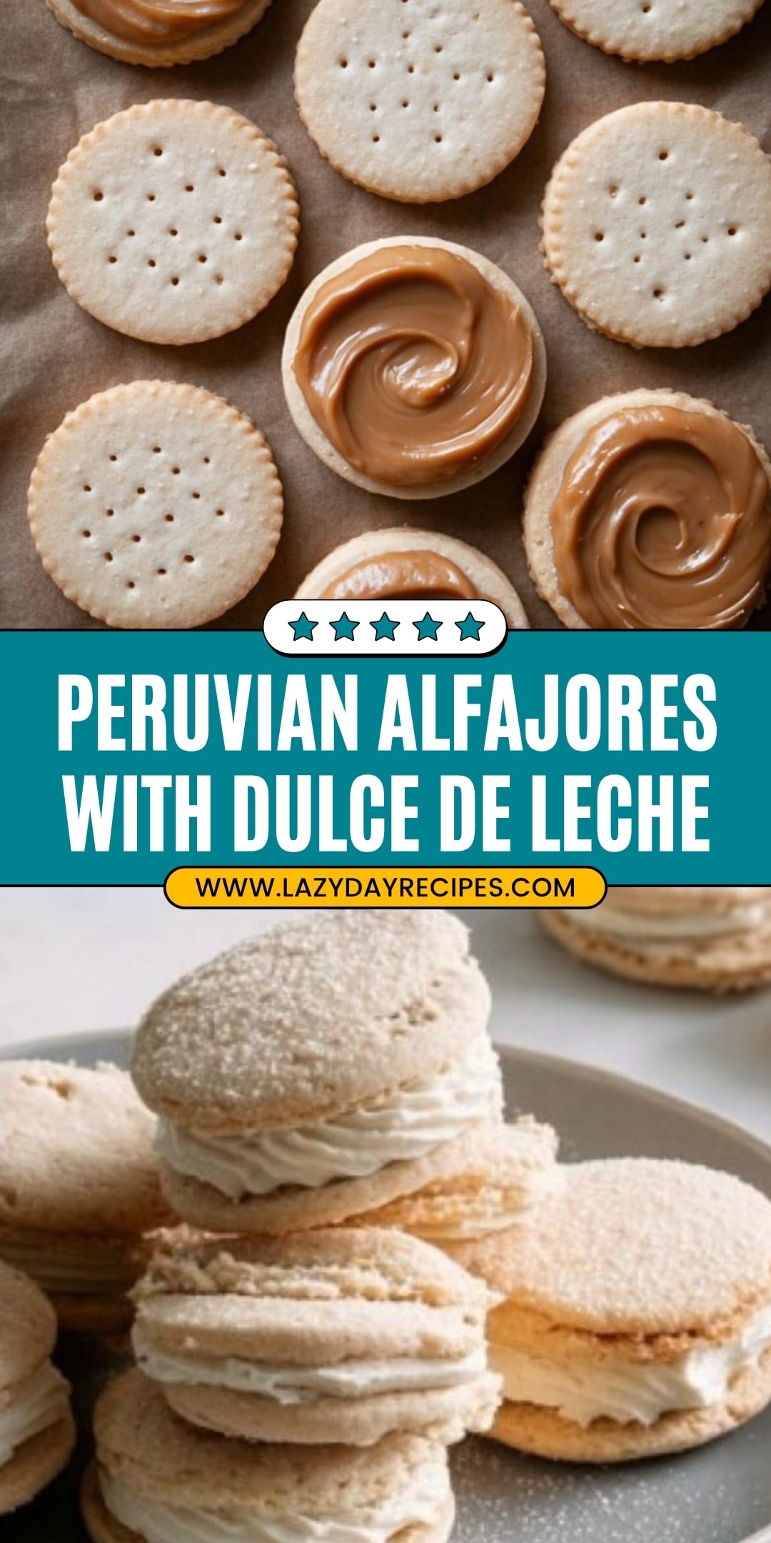 Alfajores Peruvian Style with Manjar Blanco - Delicious & Easy