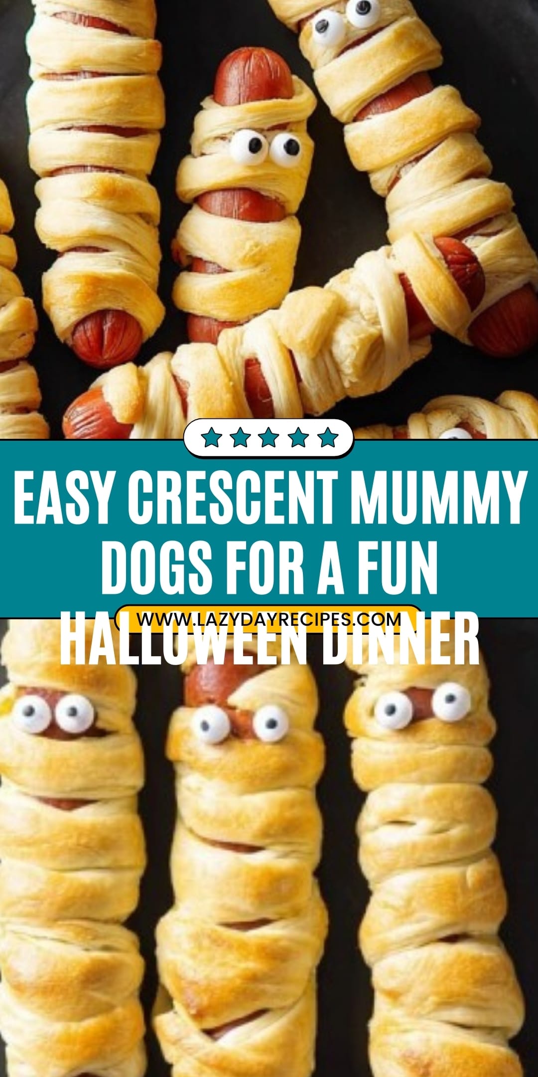 Crescent Mummy Dogs: Delicious Halloween Appetizer for Parties