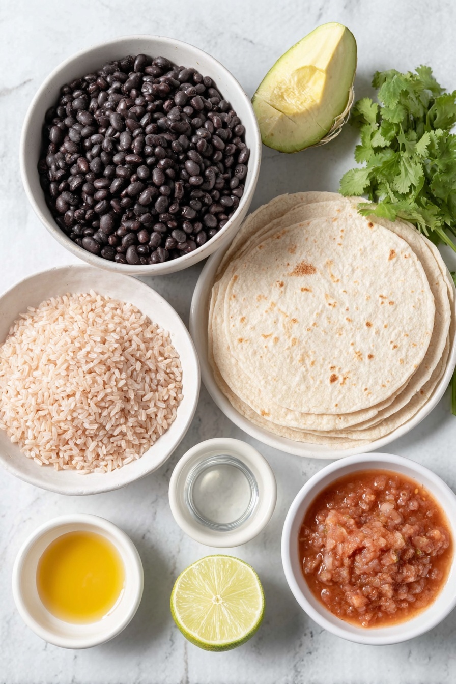 Black Bean and Rice Burrito Wraps: Vibrant & Easy Lunch Idea