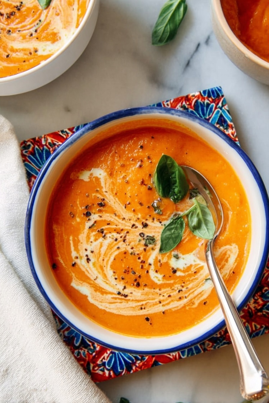 Roasted Red Pepper Ravioli Soup: Cozy & Flavorful Dinner