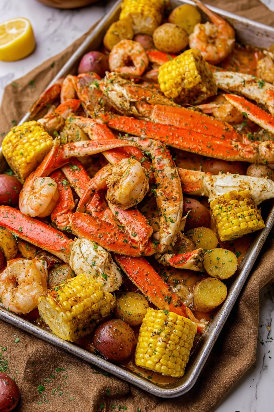 Cajun Seafood Boil with Garlic Butter Sauce | Flavorful Feast