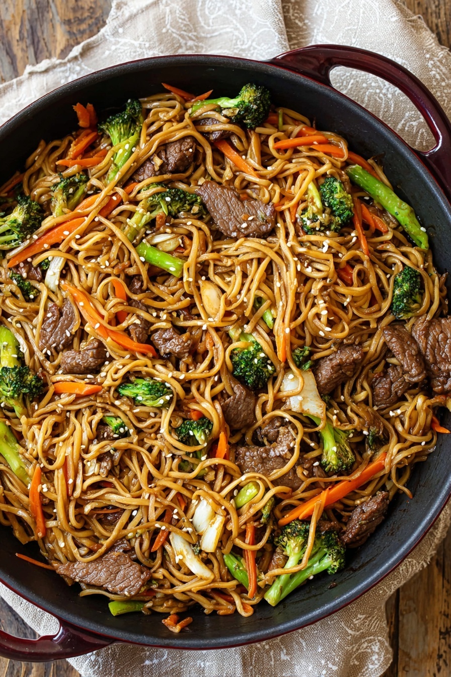Easy Beef Lo Mein - Quick & Flavorful Asian Noodle Stir-Fry